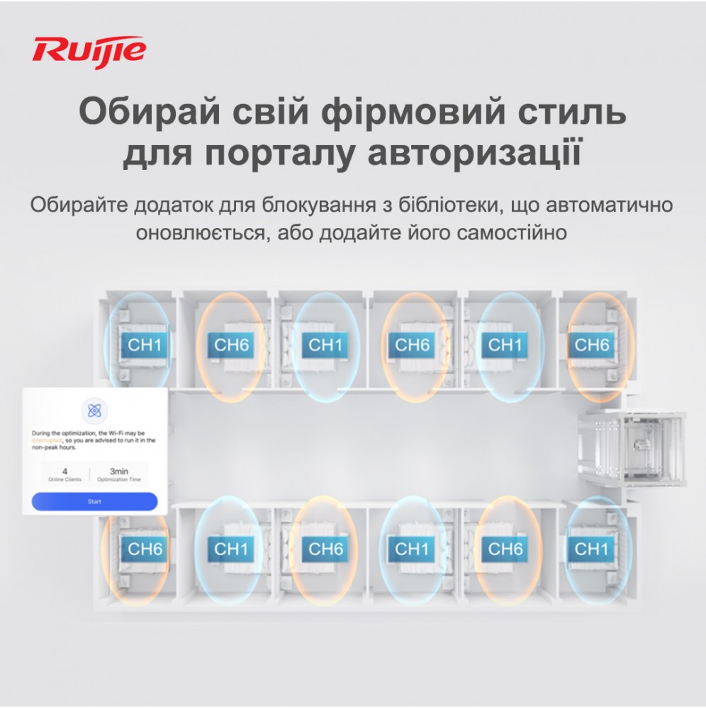 Купить Точка доступу Ruijie Reyee Rg Rap1200 F Ruijie в Киеве Украине